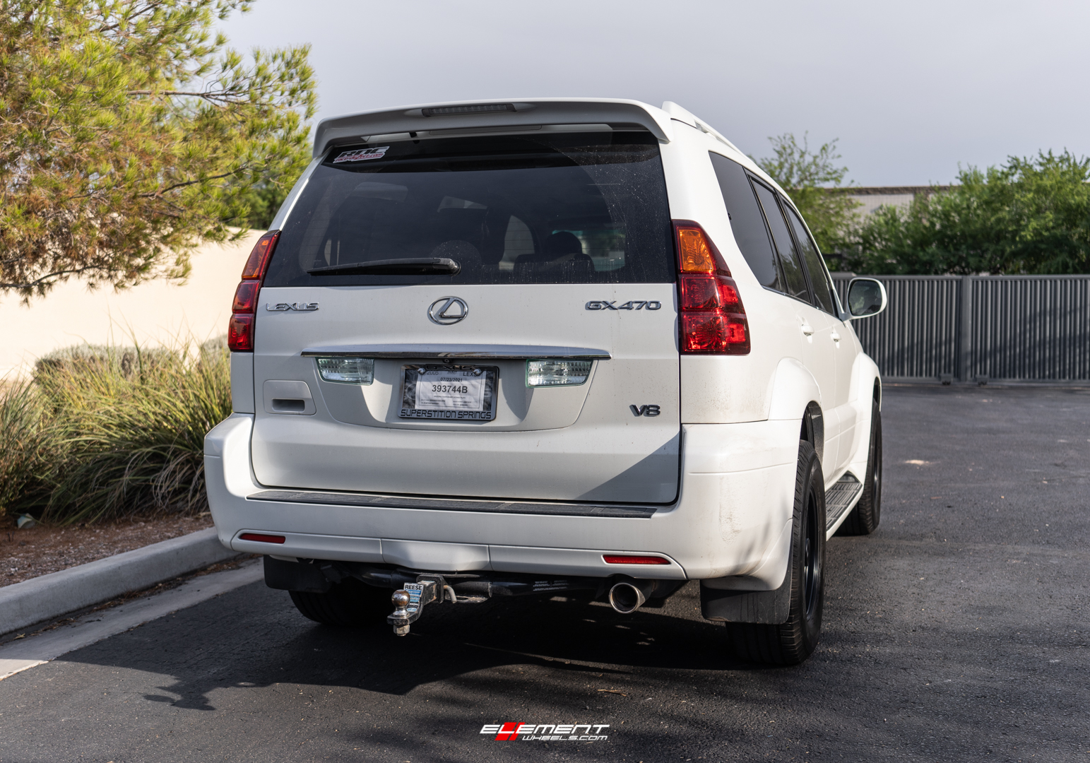 17 inch American Racing AR62 Outlaw II Satin Black on a 2005 Lexus GX ...