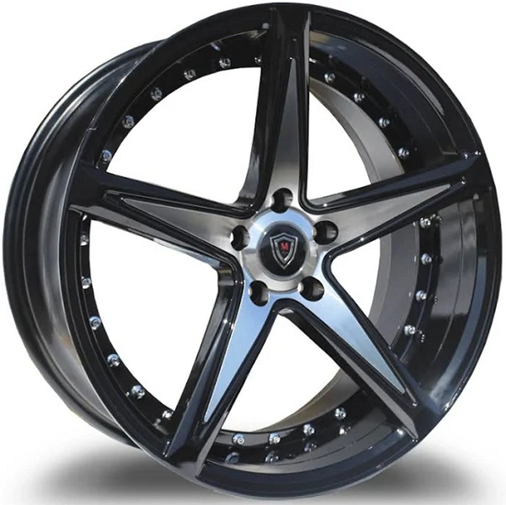 20x9 marquee m3248 gloss black machined 5x115 15mm Wheels | Element Wheels
