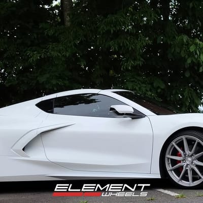 20x9 | 21x12 Staggered Vossen HF-3 Satin Silver (Hybrid Forged) on 2020 ...